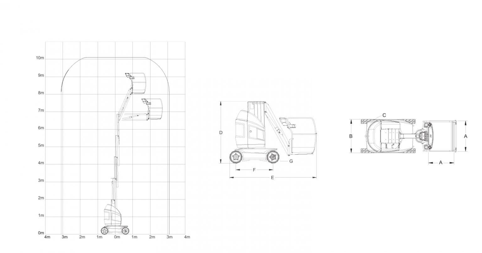 Toucan 10e Electric Mast C/W Jib - Navan Hire & Hardware